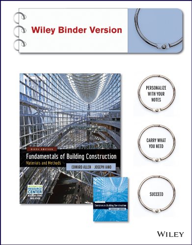Fundamentals of Building Construction, Sixth Edition Binder Ready ...