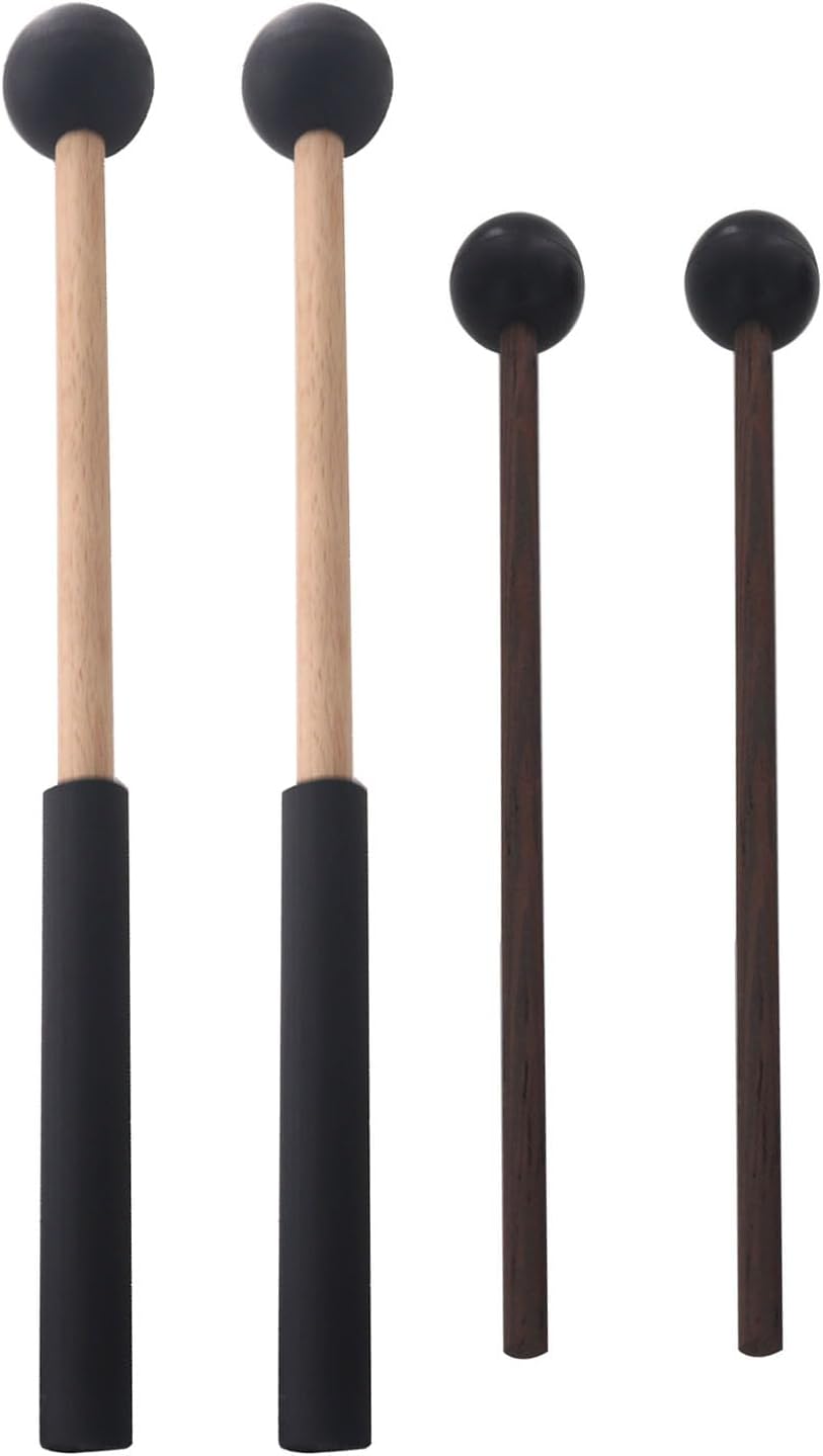 Amazon.com: TUOREN 2Pair Steel Tongue Drum Mallets Rubber Head ...