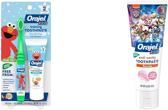 Amazon.com : Orajel Elmo Tooth & Gum Cleanser with Toothbrush & Paw ...