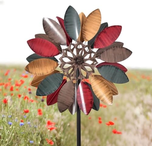 Amazon.com: Hourpark 84 inch Metal Wind Spinners Outdoor 360°,Kinetic ...