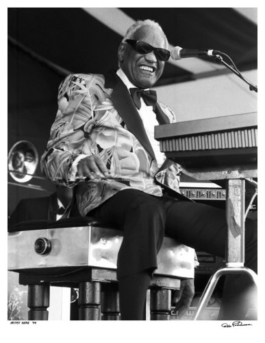 Backstage Gallery Presents RW-3538-027 Ray Charles by Robert Whitall 11 ...