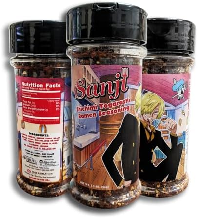 Amazon.com : One Piece Sanji Shichimi Togarashi Spicy Ramen Seasoning ...