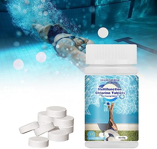 Slow Dissolving Chlorine Tablets for Swimming Pools, Pool Cleaning ...