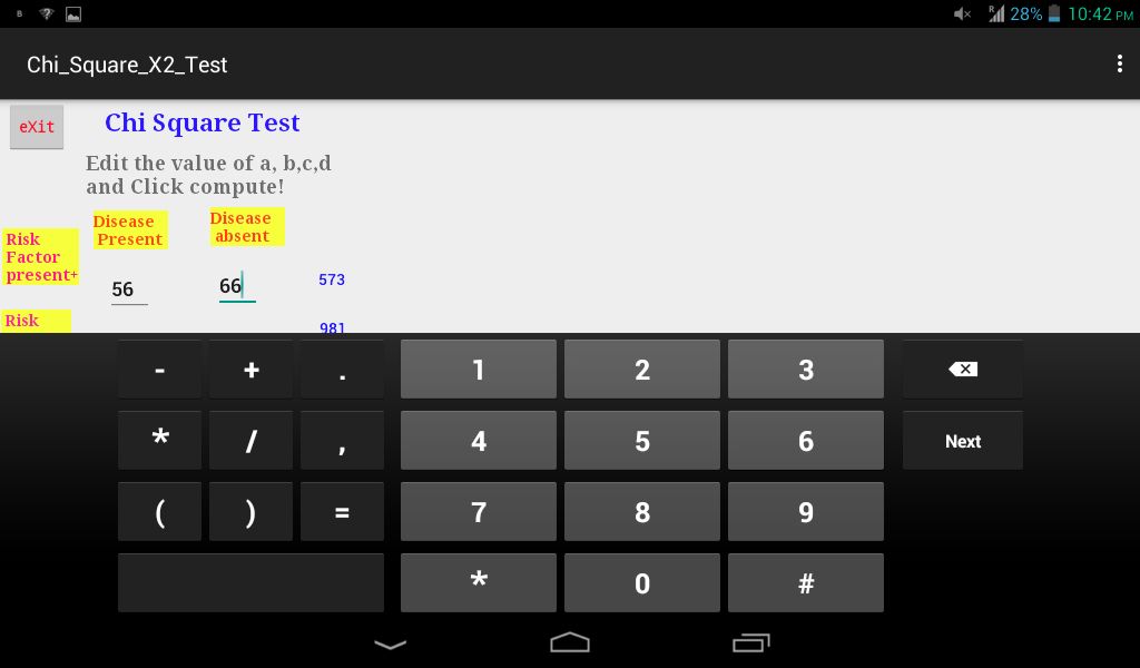Chi Square X2 Test of Statistical Significance - App on the Amazon Appstore
