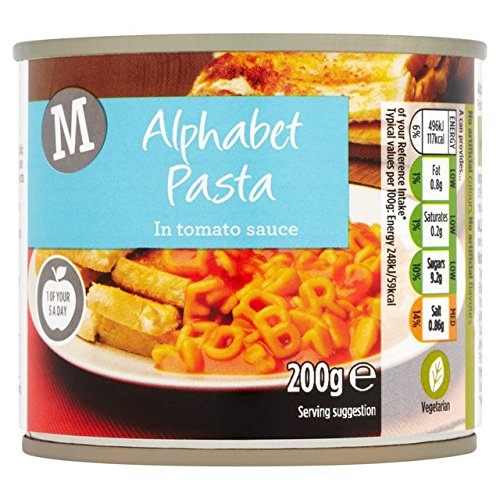 Amazon.com : Morrisons Alphabet Pasta in Tomato Sauce 200g : Grocery ...