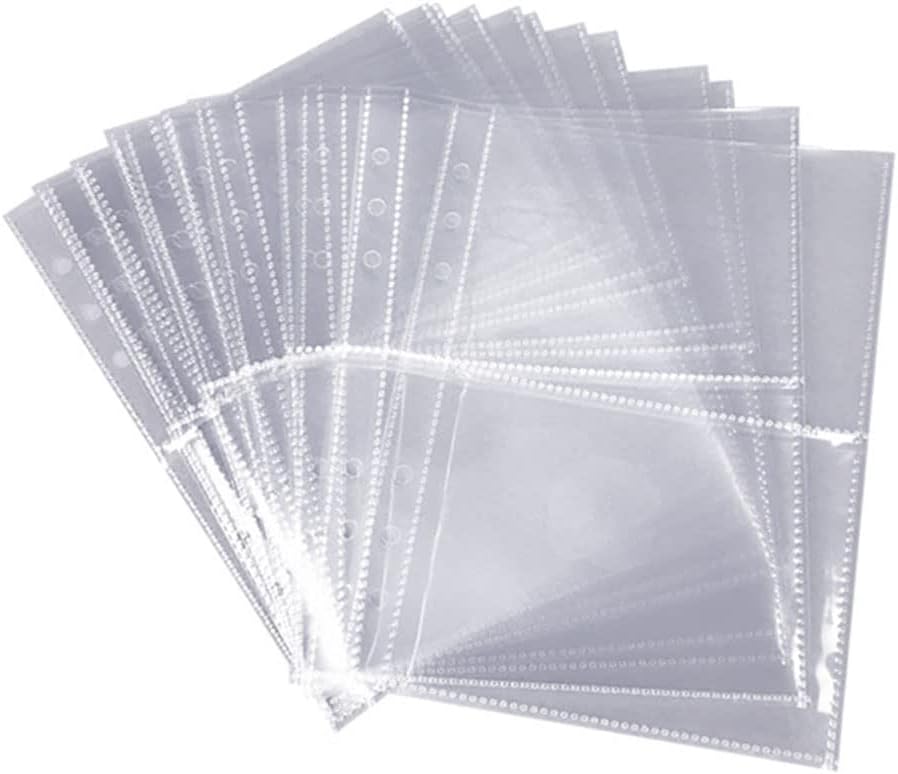 Tiger A5 clear punched poly pockets - pack of 100 quality sleeves ...