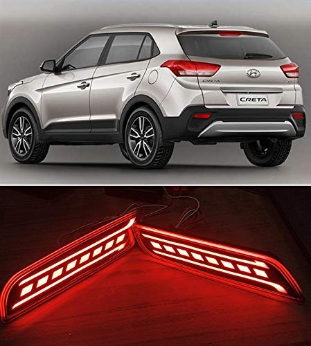 Automaze Rear Bumper LED Reflector Brake Light For Hyundai New Creta ...