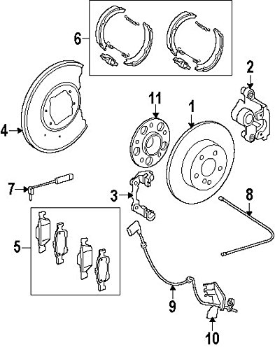 Amazon.com: Mercedes-Benz 204 540 03 17, ABS Wheel Speed Sensor ...