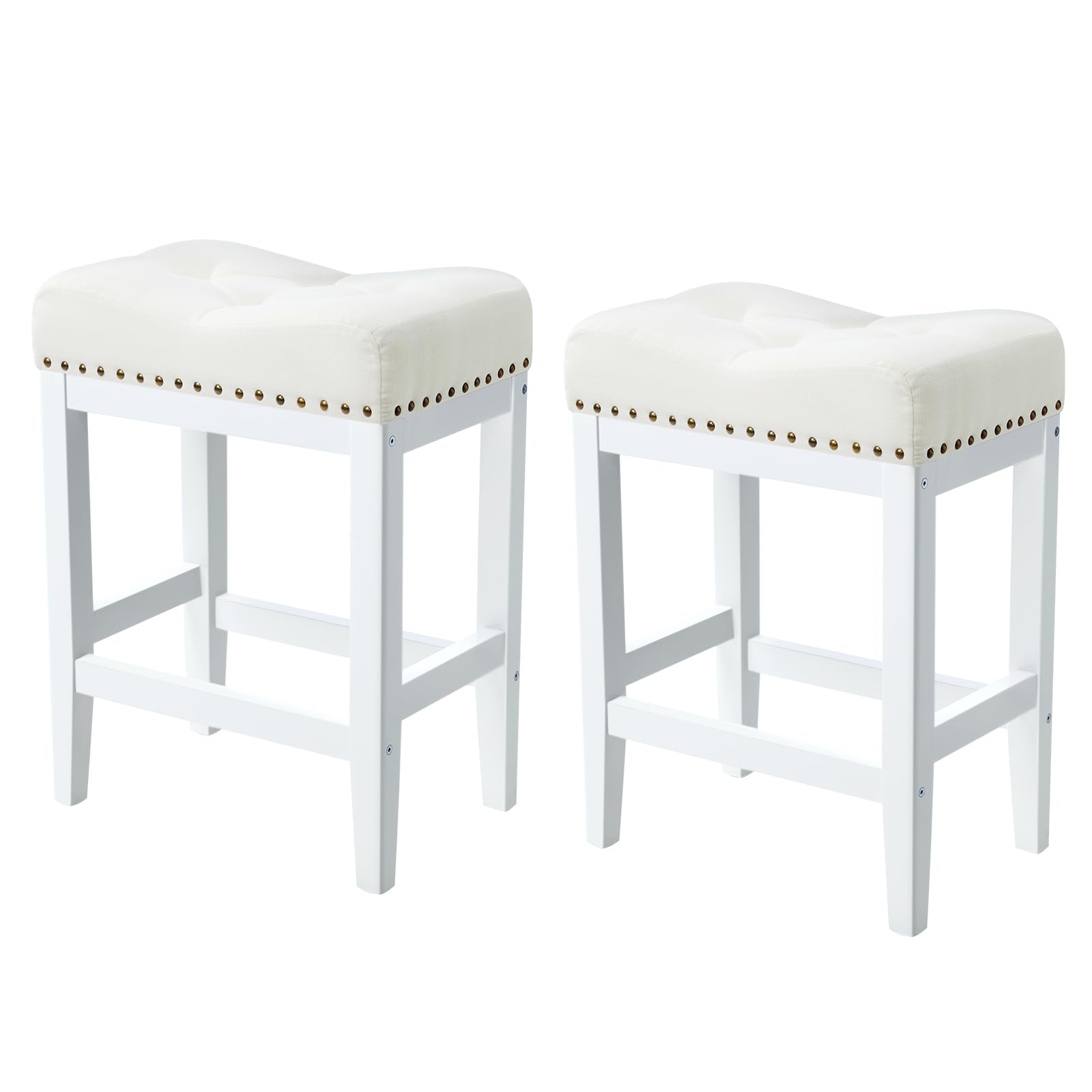 Amazon.com: Lasigeli Kitchen Counter Stool,24 Inch Barstools Wood Bar ...