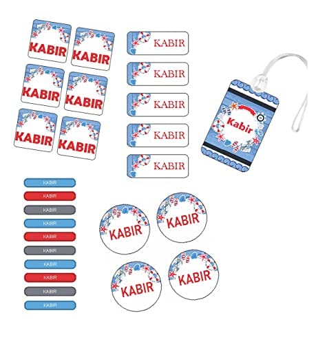 Chatterbox Latest Personalised Waterproof Stickers & Labels (Sailor ...