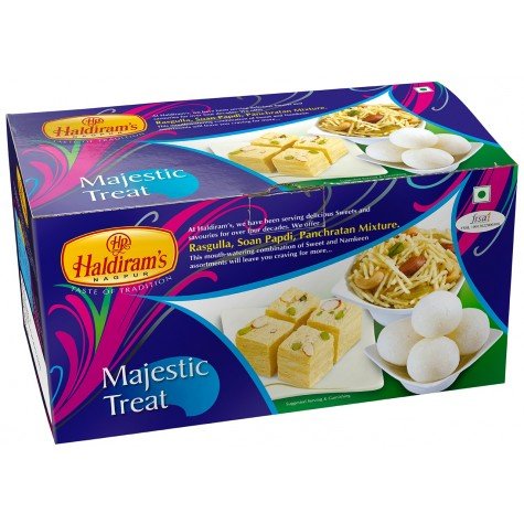 Haldirams Majestic Treat Diwali Sweets Gift Pack, 900g : Amazon.in ...