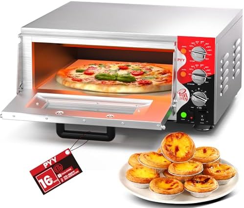 Amazon.com: VEVOR Electric Pizza Oven Countertop 16-inch, 1700W ...