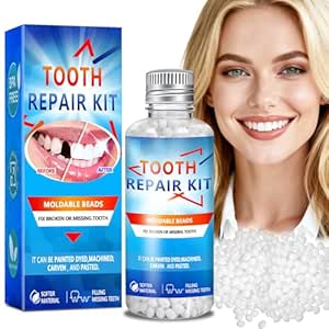 Amazon.com: Moldable False Teeth Beads, DIY Temporary Tooth Replacement ...