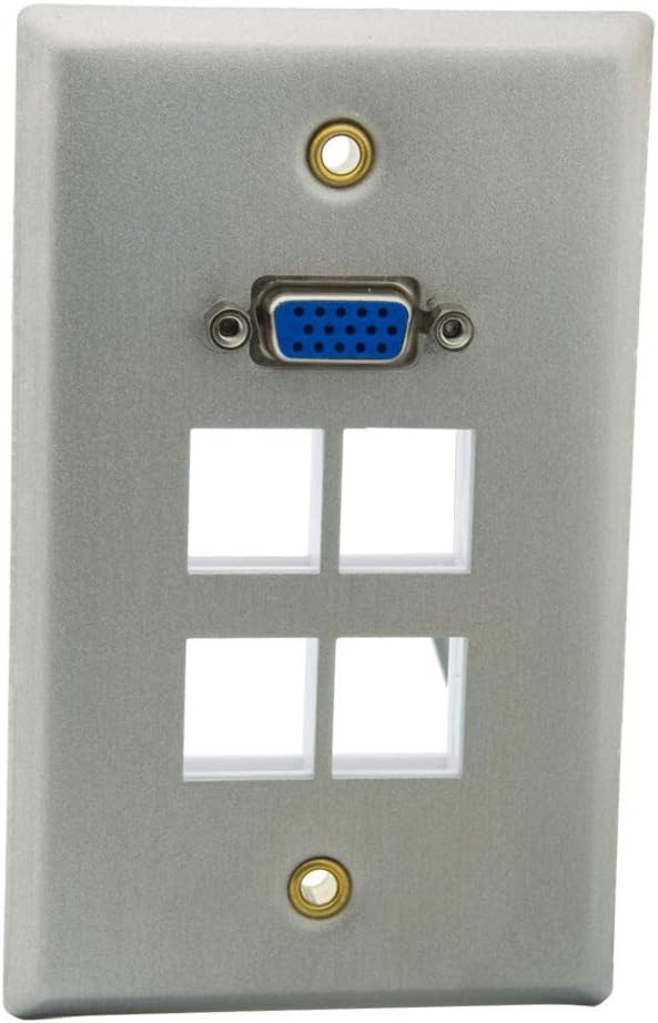 Amazon.com: YinXiong Aluminum Metal Solid Style Keystone 4 Ports Empty ...
