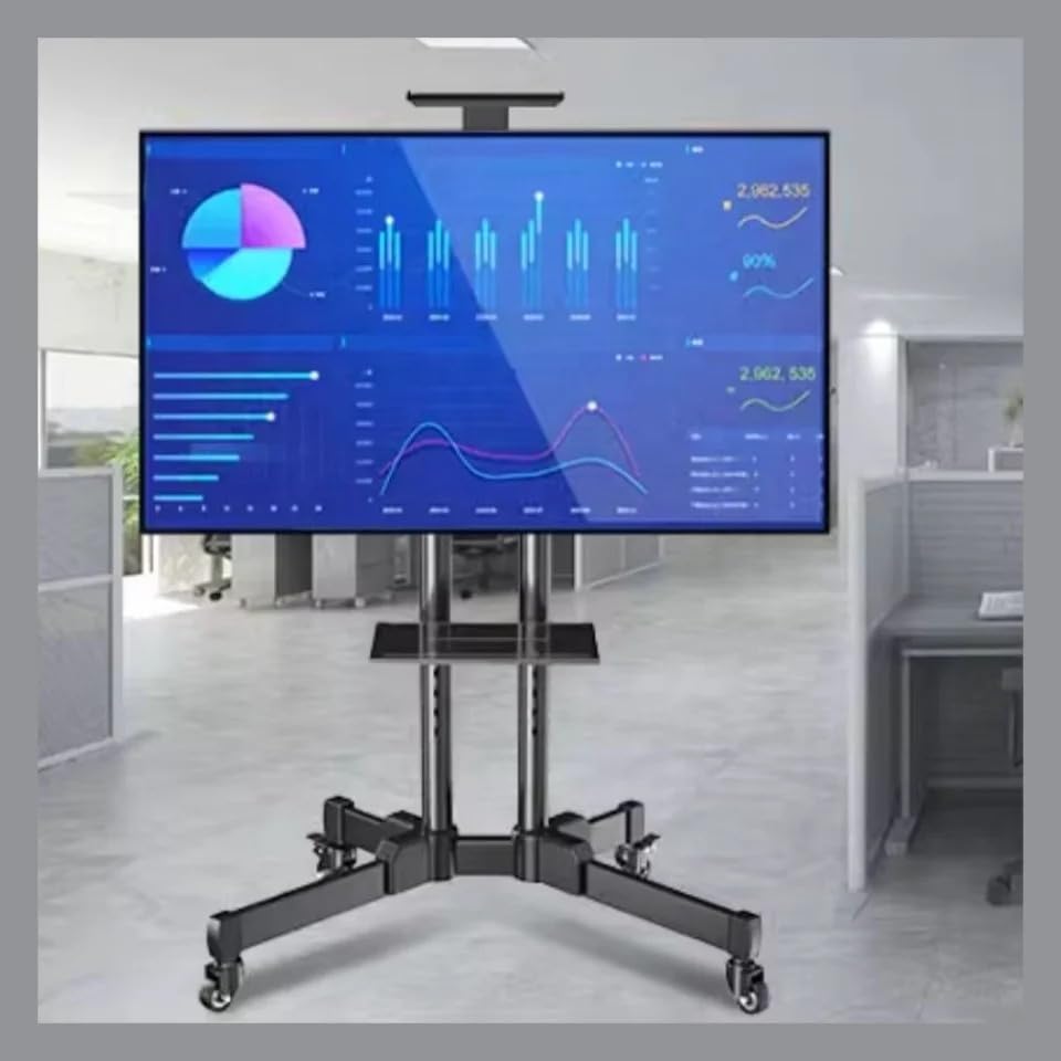 Buy AUDIOVAN TV Stand with Wheels for 32-70 Inch TV Display Stand ...