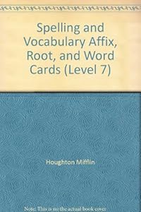 9780395855515: Spelling and Vocabulary Affix, Root, and Word Cards ...