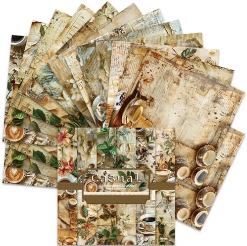 Amazon.com : Scrapbook Paper 6x6inch, 24 Sheets Acid-Free Vintage ...