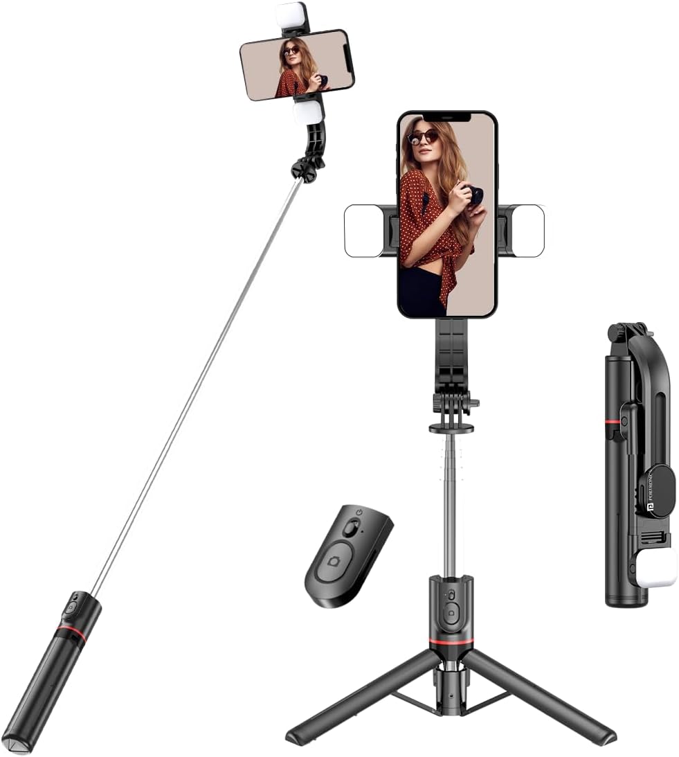 Portronics Lumistick Smart Selfie Stick with 360 Degree Rotation ...