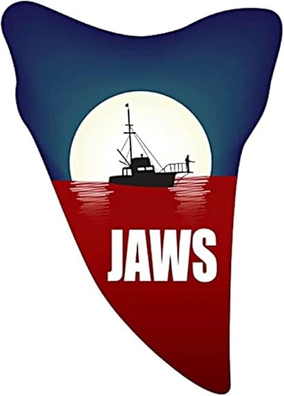 Amazon.com: Jaws Shark Tooth Metal Enamel 1 Inch Tall Pin: Clothing ...