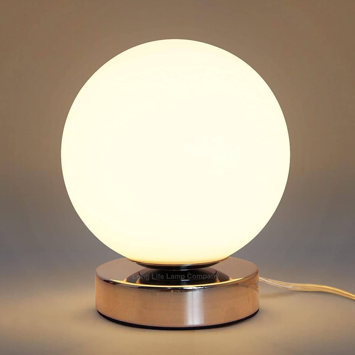 IKEA FADO ball-shaped table lamp made from hand blown glass, 25 cm ...