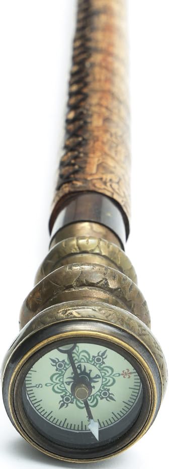 Snapklik.com : Nautical Stylish Brass Compass Spiral Head Handle ...