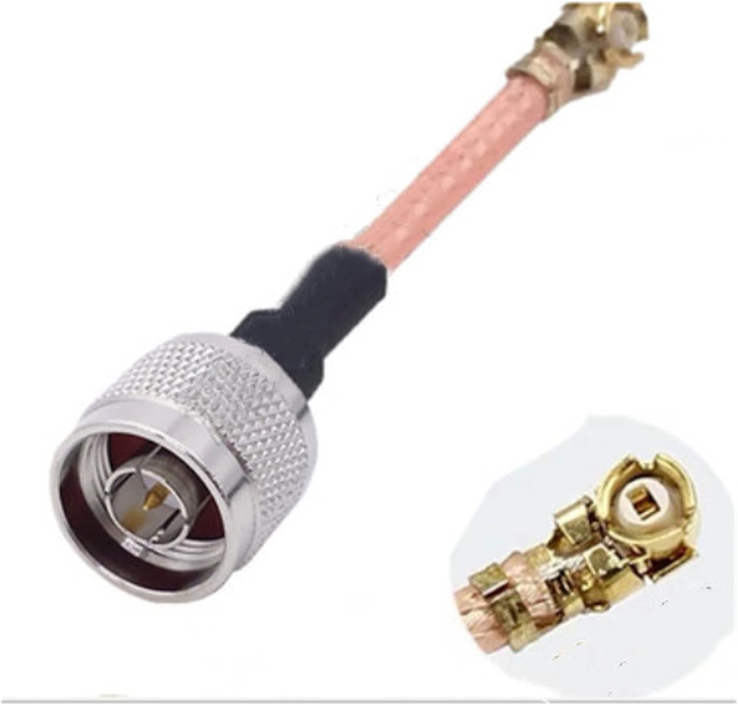 Amazon.com: CHANNlCY N Male & Female to IPX IPEX UFL U.FL Nut Bulkhead ...