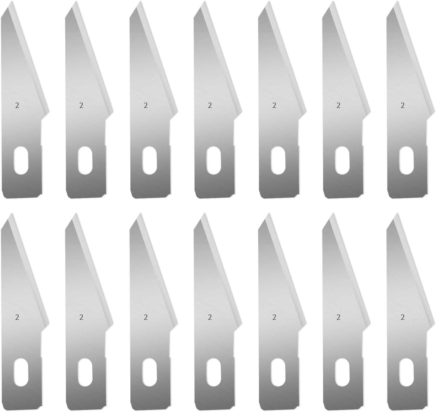 Amazon.com: Qimoo 120 Pcs Exacto Knife Blades, #2 High Carbon Steel ...