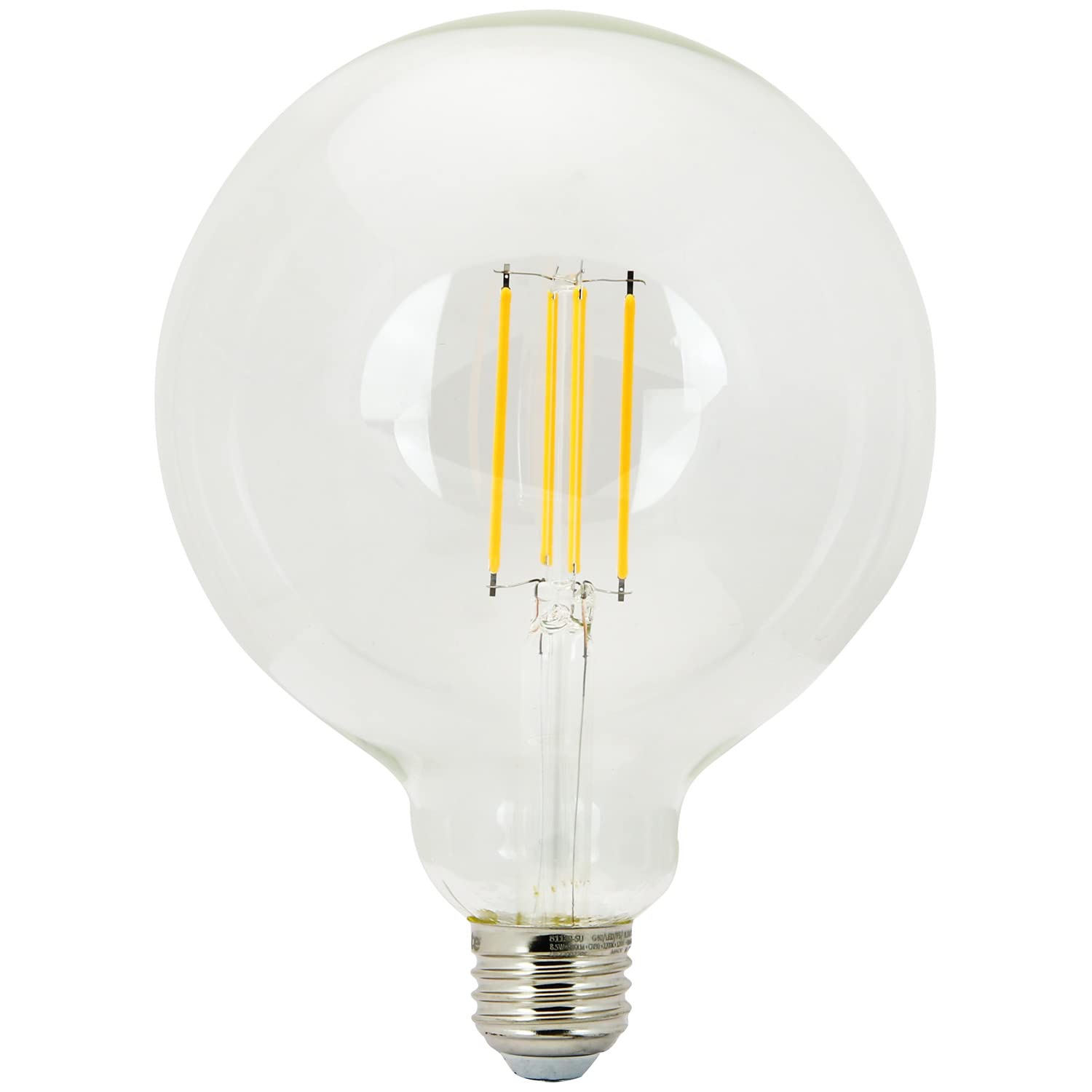 Sunlite 81139 LED G40 Edison Globe Light Bulb, 8.5 Watts (100W ...