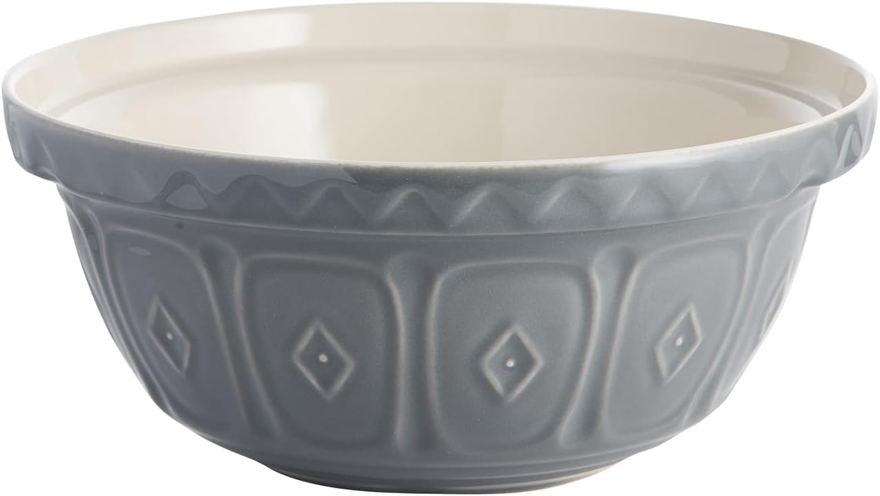 Tala Traditional Ceramic Stoneware Mixing Bowl in Blue and Cream Colour ...