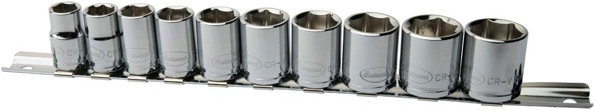 Eastwood 11 Piece 1/2in Drive Deep Metric Socket Set Chrome Vanadium ...