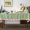 Amazon.com: Waffle Weave Textured Rectangle/Oblong Tablecloth with ...