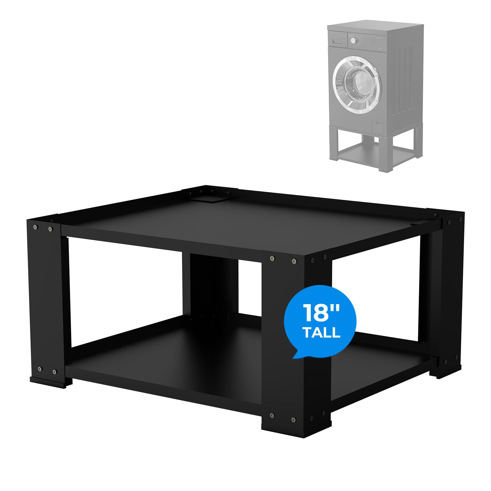 Washer and Dryer Pedestals - 28" Wide Laundry Pedestal 18 Inch Height ...