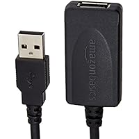 Amazon.com: Amazon Basics USB 2.0 Active Extension Cable Type A-Male to ...