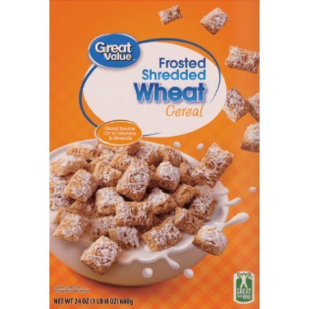 Amazon.com: Great Value Cereal, Frosted Shredded Wheat, Net weight 24 ...