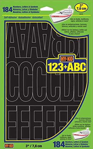 Amazon.com: Hy-Ko Die Cut Packaged Numbers & Letters, DIY Address ...