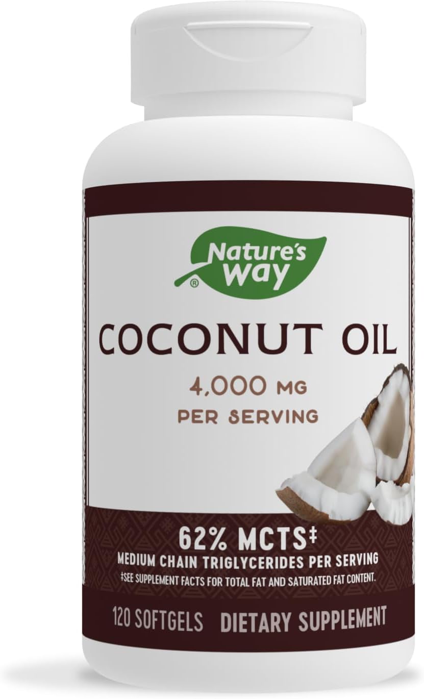 Nature's Way Coconut Oil Capsules - Pack of 120 : Amazon.co.uk: Grocery