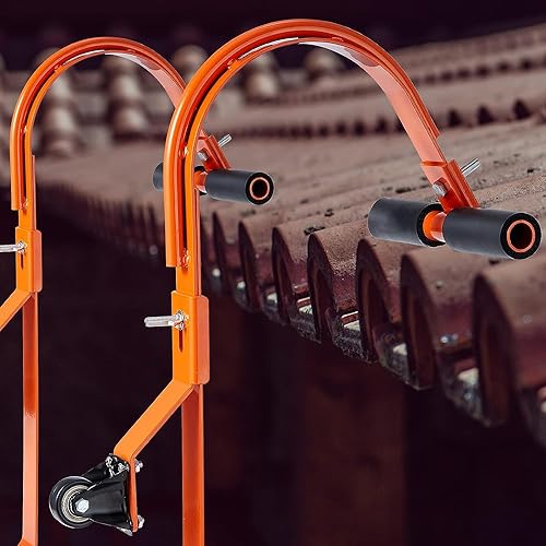 Lot de 2 crochets de toit pour échelle avec poignée en caoutchouc pour ...