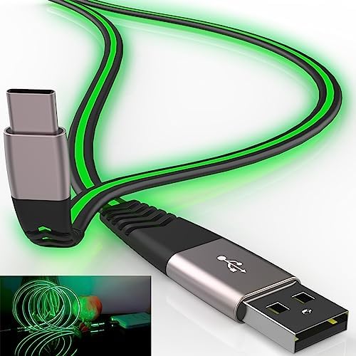 Amazon.com: Light-Up USB-C Charging Cable, 6ft - Fast Charging Cord ...