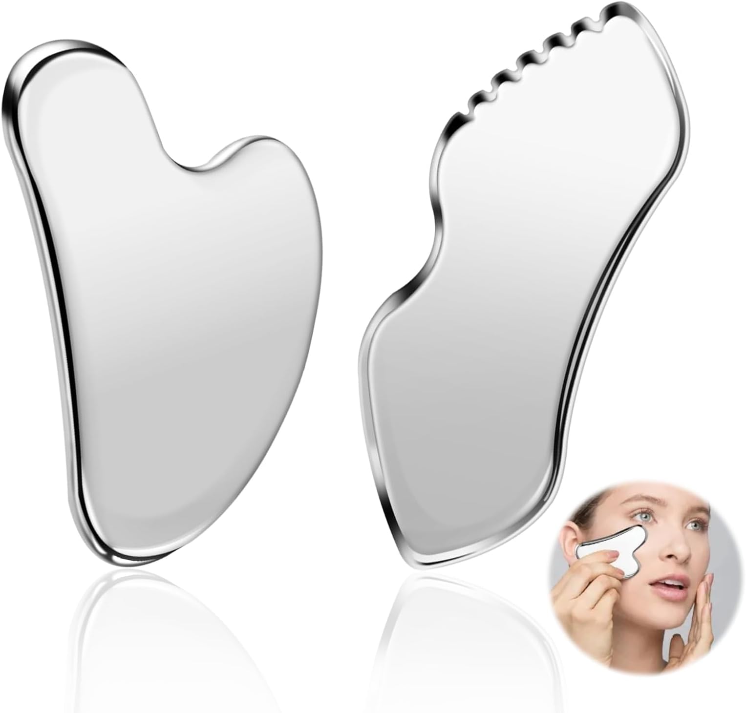 Amazon.com: BEOVEA Gua Sha Facial Tools - Guasha Tool for Face and Body ...