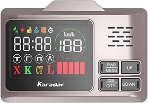 Car GPS Anti Radar Detector with Signature Language Alarm Vehicle Speed ...