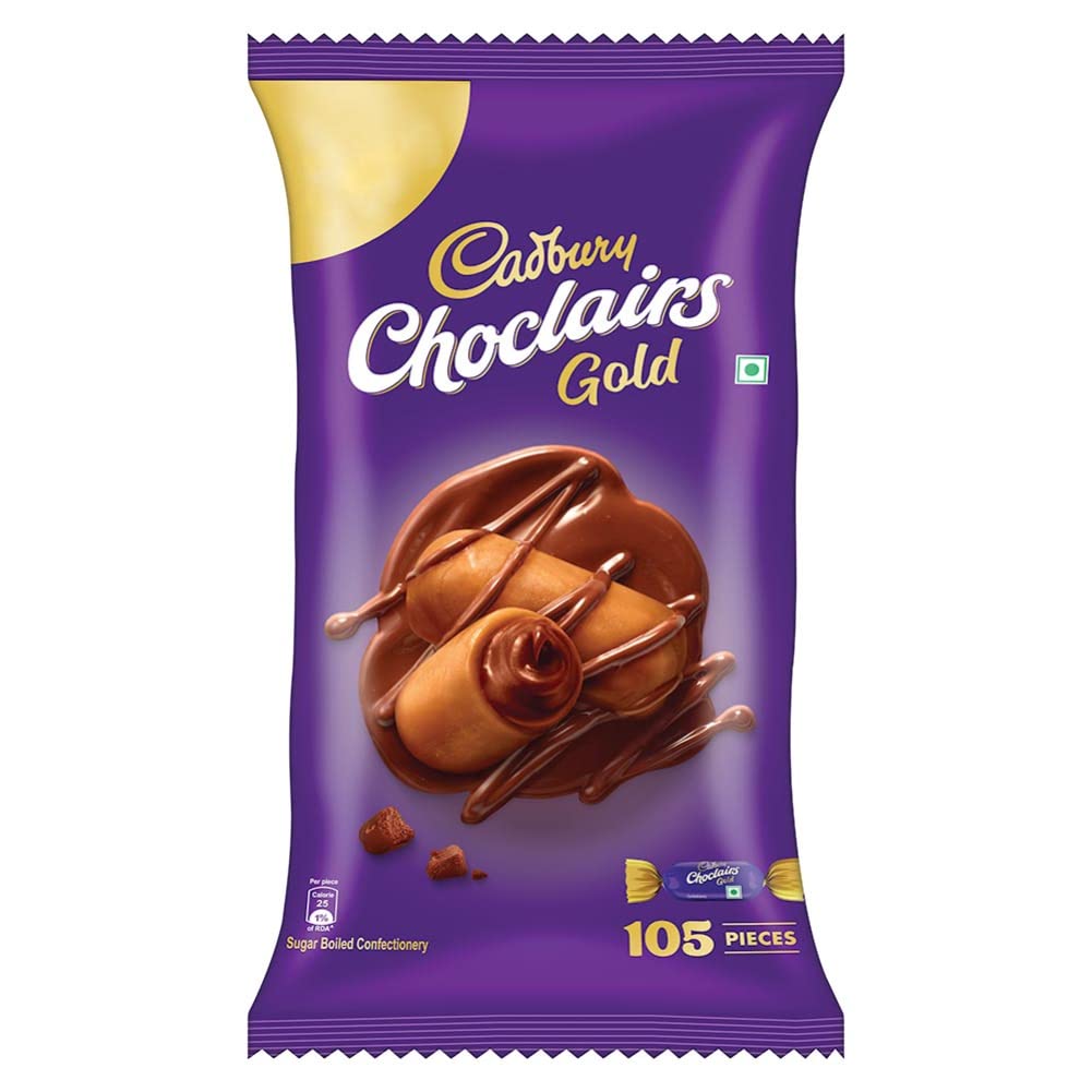 Cadbury Choclairs Gold Candy, 520 g (100 Candies) : Amazon.in: Grocery ...