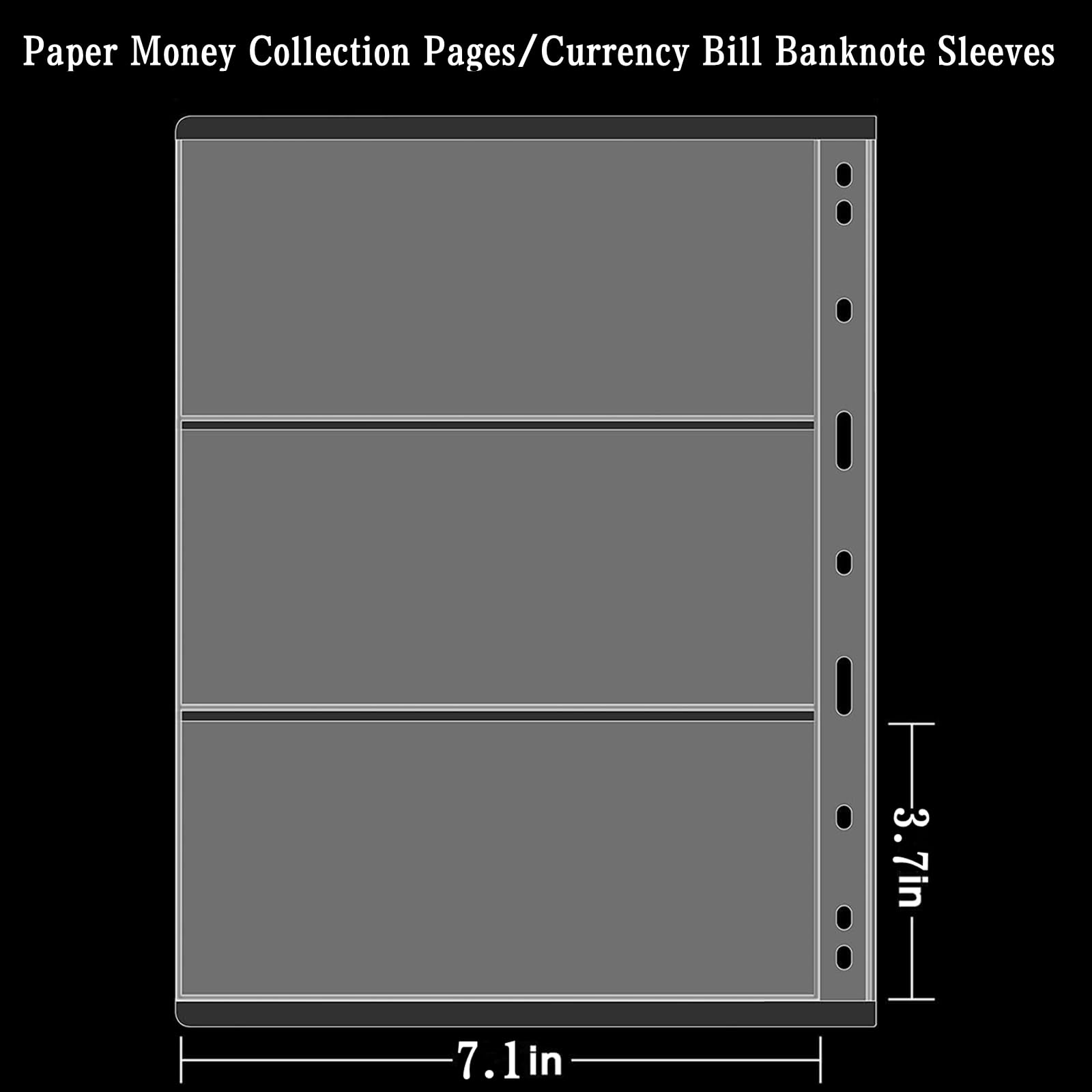Snapklik.com : Ettonsun 10 Sheets Paper Money Collection Supplies Pages ...