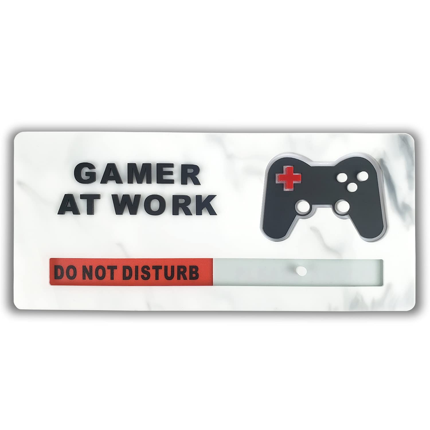 Buy Gaming Room Sign Marble Acrylic Decor ,Gamer at Work Do Not Disturb ...