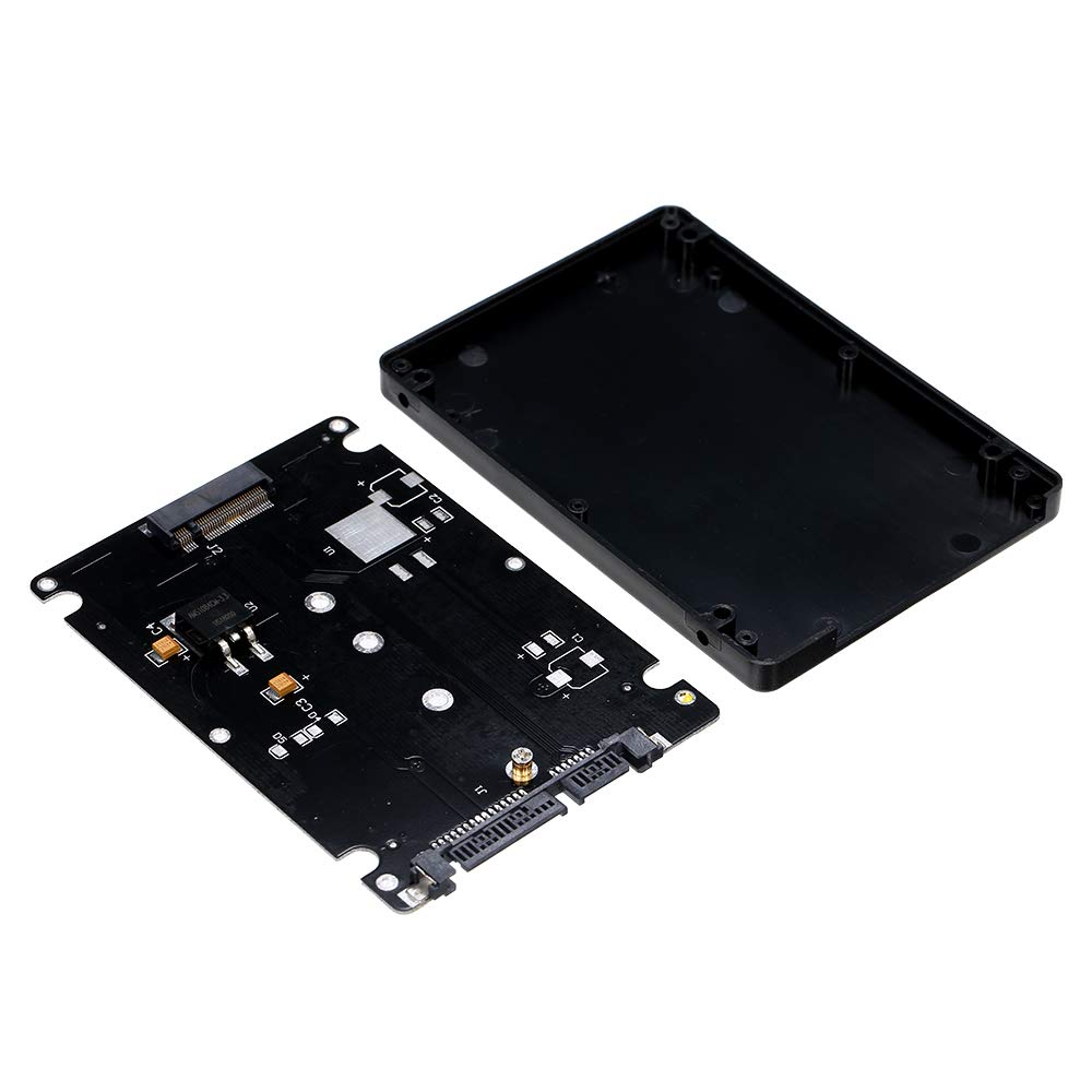 NGFF M 2 SSD To 22Pin SATA III Converter Adapter With 2 5 Enclosure ngff-m-2-ssd-to-22pin-sata-iii-converter-adapter-with-2-5-enclosure