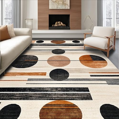 Amazon.com: ODIKA 9'x12' Washable High Traffic Area Rug, Abstract ...