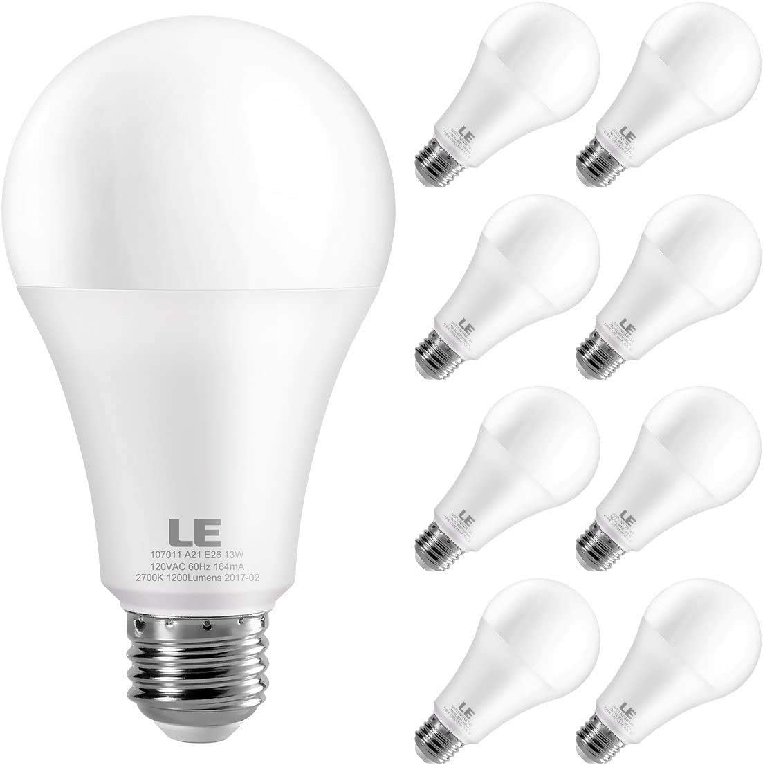 LE 100 Watt Equivalent A21 LED Light Bulbs, 13W LED Bulbs, Super Bright ...