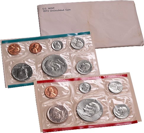 1973 US 13 Piece Mint Set In original packaging from US mint ...