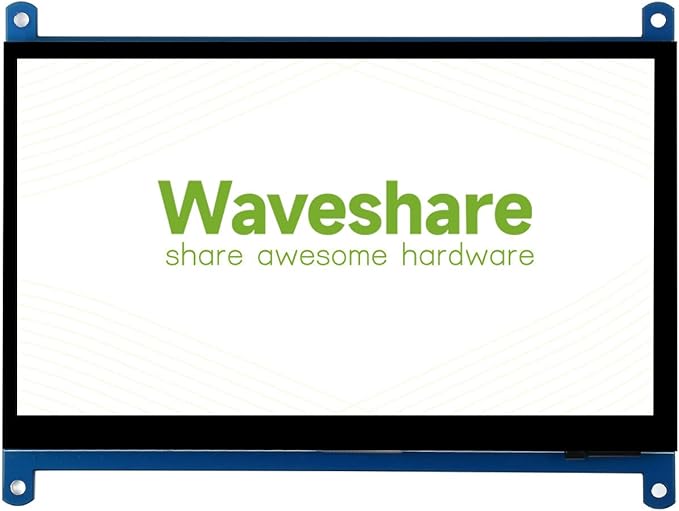 Amazon.com: waveshare 7inch Capacitive Touch Screen LCD Compatible with Raspberry Pi 4B/3B+/3A ...