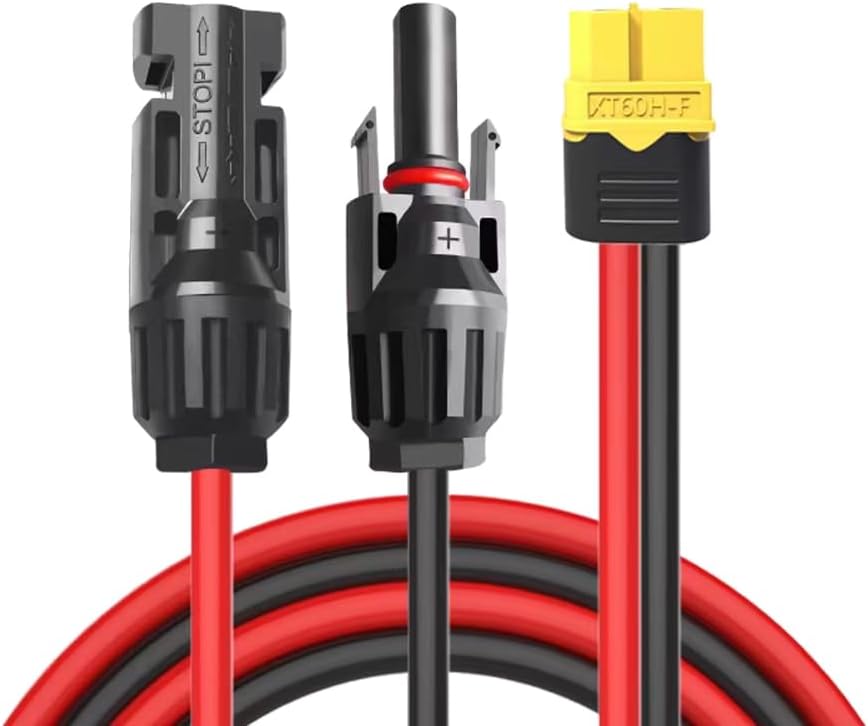 Amazon.com: supmory Solar Connectors to XT60 Adapter Cables are ...