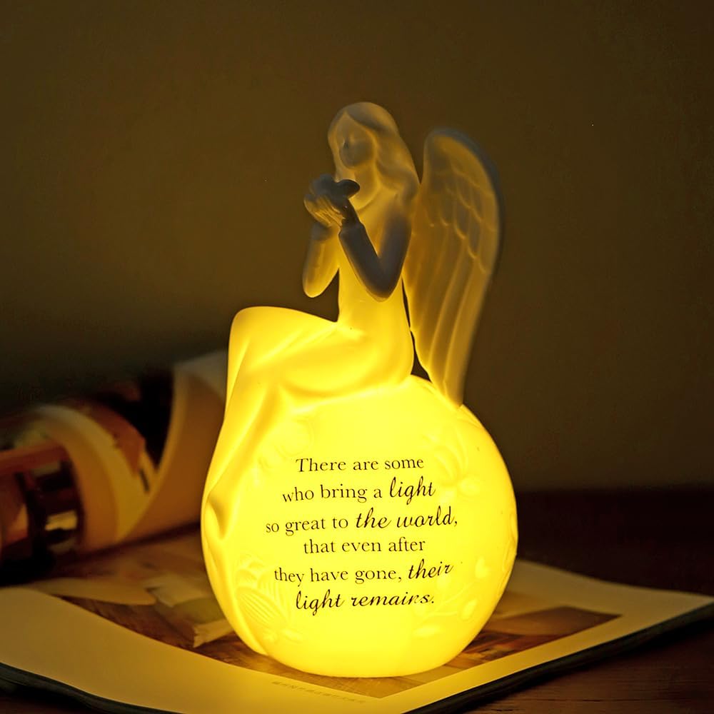 Amazon.com: Sympathy Angel for Loss of Loved one Memorial Gift Lighted ...